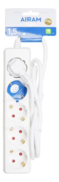 5-WAY EXTENSION CORD 1.5M – Airam.fi | Airam