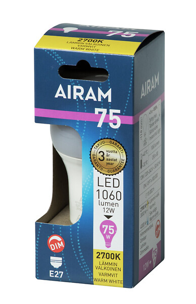 LED A60 827 1060lm E27 DIM OP – Airam.fi | Airam